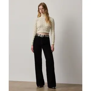 Ralph Lauren Mae Flocked Wide-leg Jean