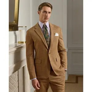 Ralph Lauren Hadley Hand-tailored Plaid Jersey Jacket