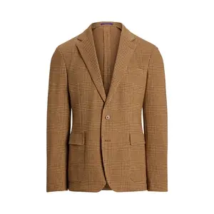 Ralph Lauren Hadley Hand-tailored Plaid Jersey Jacket