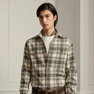 Ralph Lauren Plaid Twill Shirt - Thicket Moss/cream