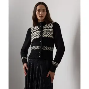 Ralph Lauren Cashmere Jacquard Cardigan