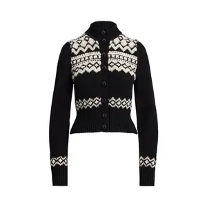 Ralph Lauren Cashmere Jacquard Cardigan