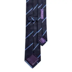 Ralph Lauren Striped Silk Repp Tie - Navy Multi