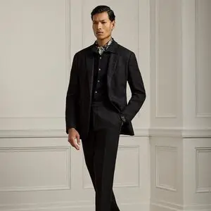 Ralph Lauren Gregory Hand-tailored Suit Trouser - Black