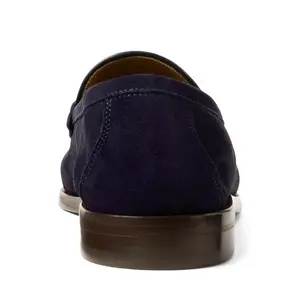 Ralph Lauren Bolden Calf-suede Penny Loafer - Navy