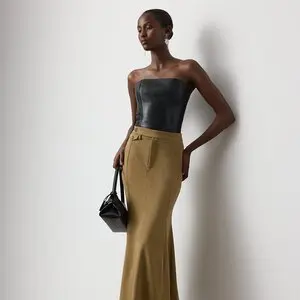 Ralph Lauren Teyanna Wool Gabardine Skirt