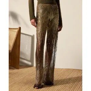 Ralph Lauren Bradlee Embellished Tulle Pant