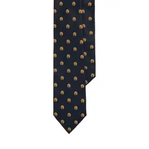 Ralph Lauren Equestrian Silk Club Tie