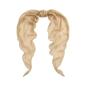 Ralph Lauren Beaded Crinkle Chiffon Diamond Scarf