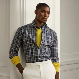 Ralph Lauren Plaid Poplin Shirt - Navy Multi