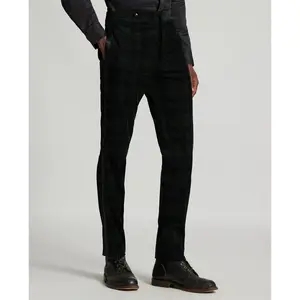 Ralph Lauren Slim Fit Plaid Corduroy Tuxedo Trouser