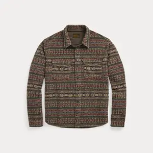 Ralph Lauren Fair Isle Wool-blend Workshirt - Red/multi