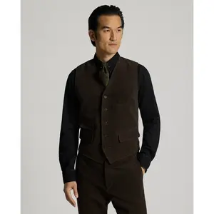 Ralph Lauren Diamond-print Moleskin Vest