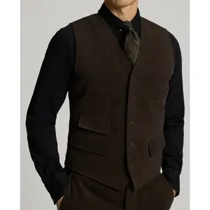 Ralph Lauren Diamond-print Moleskin Vest