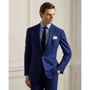 Ralph Lauren Kent Handmade Rope-stripe Suit