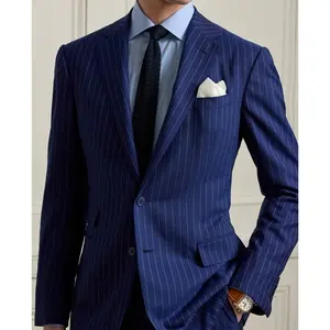 Ralph Lauren Kent Handmade Rope-stripe Suit