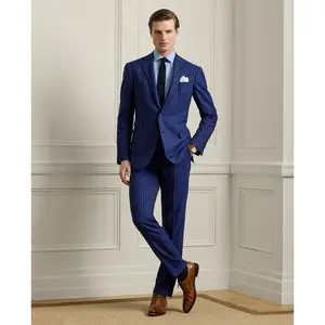 Ralph Lauren Kent Handmade Rope-stripe Suit