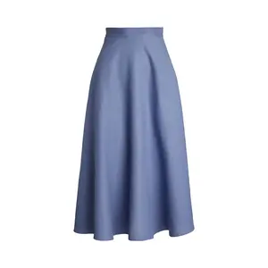 Ralph Lauren Erica Linen Skirt - Cornflower