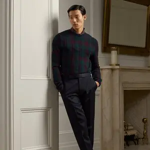 Ralph Lauren Gregory Hand-tailored Twill Trouser - Navy