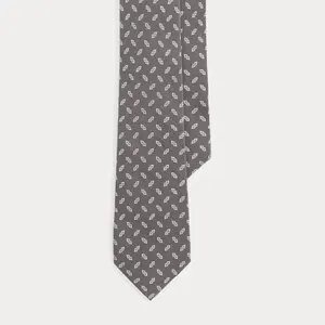 Ralph Lauren Arrow-print Silk Tie - Grey/cream
