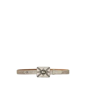 Ralph Lauren Plaque-buckle Embellished Skinny Belt