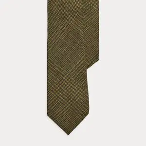 Ralph Lauren Glen Plaid-print Cashmere-silk Tie - Thicket Moss