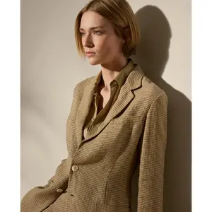 Ralph Lauren Hailey Houndstooth Tweed Jacket