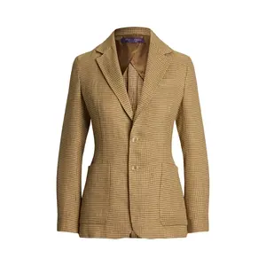 Ralph Lauren Hailey Houndstooth Tweed Jacket