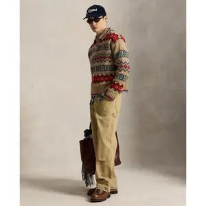 Ralph Lauren Fair Isle Wool-blend Polo-collar Sweater