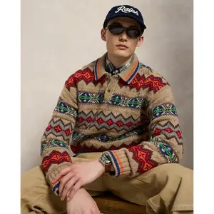 Ralph Lauren Fair Isle Wool-blend Polo-collar Sweater