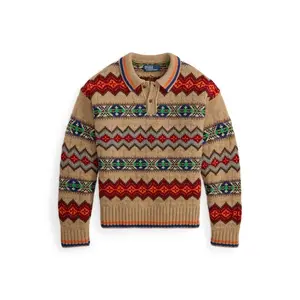 Ralph Lauren Fair Isle Wool-blend Polo-collar Sweater