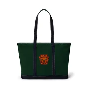 Ralph Lauren Logo-patch Canvas Tote