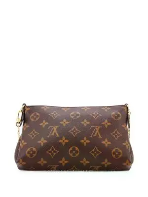 LOUIS VUITTON Pallas Monogram Canvas With Leather Clutch Bag