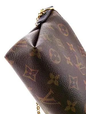 LOUIS VUITTON Pallas Monogram Canvas With Leather Clutch Bag