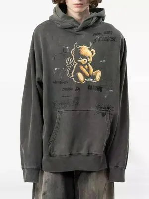 DOMREBEL Lil Dev Graphic-print Hoodie - Black