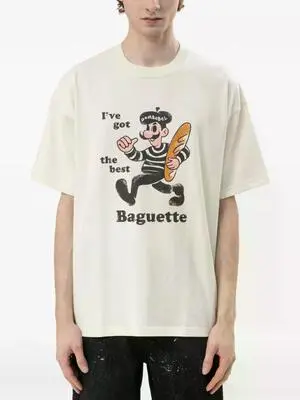 DOMREBEL Baguette Graphic-print T-shirt - White