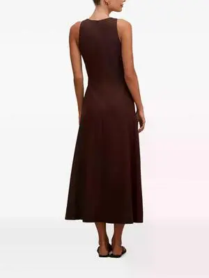 EVER NEW Zoey Halter-neck Wrap Midi Dress - Brown