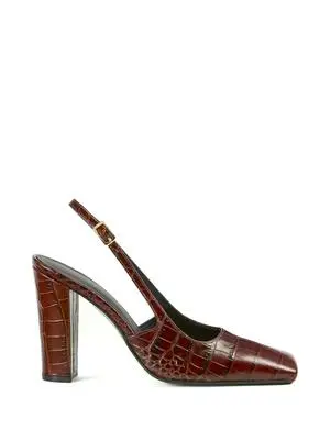 Liviana Conti Laisa Leather Slingback Pumps