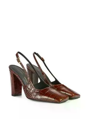 Liviana Conti Laisa Leather Slingback Pumps