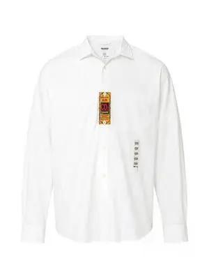 DOUBLET Air Yarn Logo-patch Shirt - White