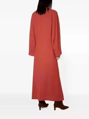 Liviana Conti Belted Long-sleeve Maxi Dress