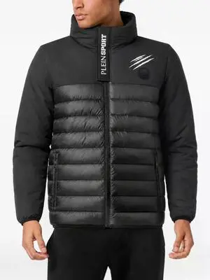 PLEIN SPORT Quilted Logo-print Jacket
