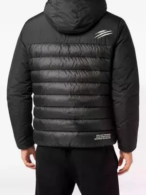 PLEIN SPORT Quilted Logo-print Jacket