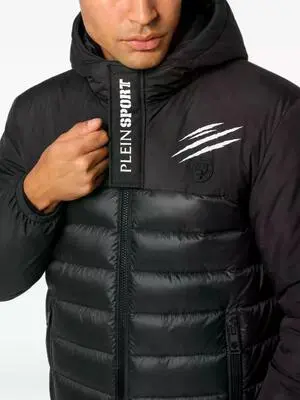 PLEIN SPORT Quilted Logo-print Jacket
