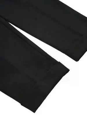 PSOPHIA Pleated Turn-up Trousers