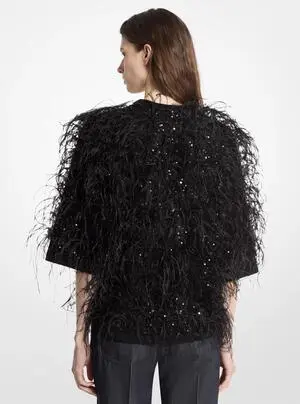 Michael Kors Hand-embroidered Cashmere Sweater In Size By