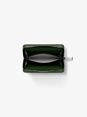 Michael Kors Small Logo Wallet In By - Green