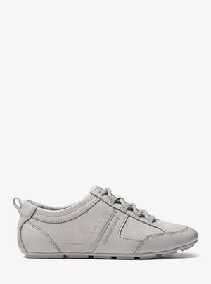 Michael Kors Keely Suede And Leather Trainer In Size By