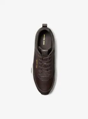 Michael Kors Hartley Leather Trainer In Size By