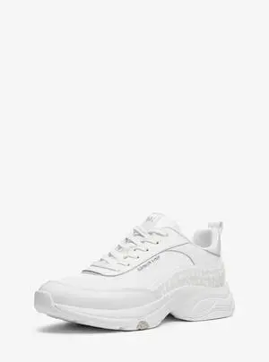 Michael Kors Hartley Leather Trainer In Size By